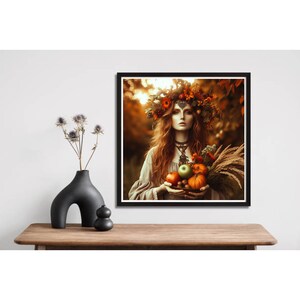 Mabon Goddess of the Autumn Equinox - 4 Printable Images - Etsy