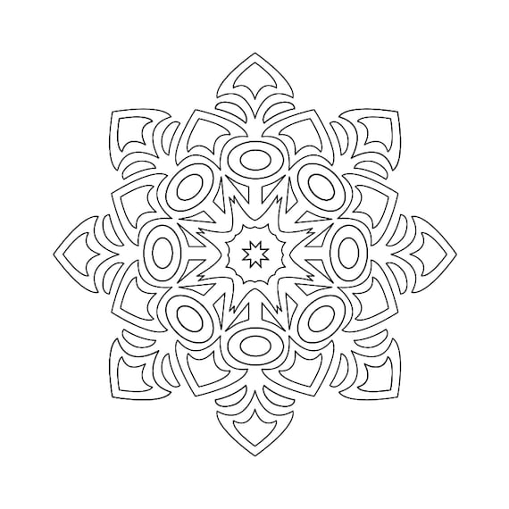 8 Point Mandala Pattern | Etsy