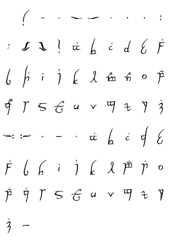 Lord Of The Rings Elvish Designs