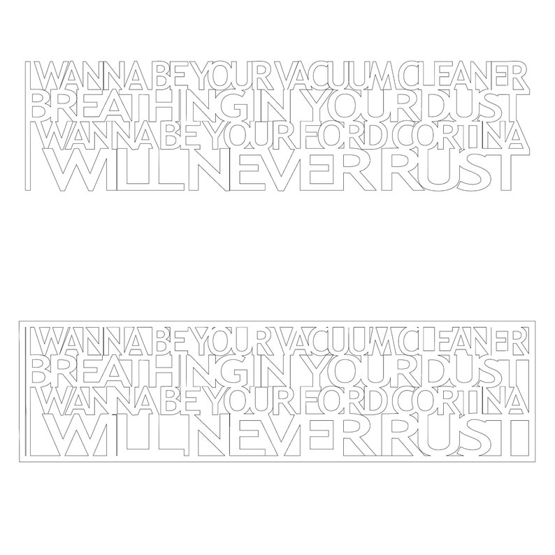 I Wanna Be Yours John Cooper Clarke Verse 1 SVG Word Art - Etsy