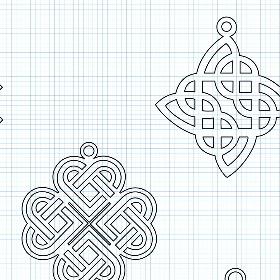 Celtic Ear Ring Designs - 5 SVG Designs - Make Your Own Ear Rings - Etsy