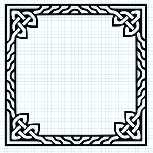 4 Square Celtic Frames Ideal for Photo Frames - Etsy