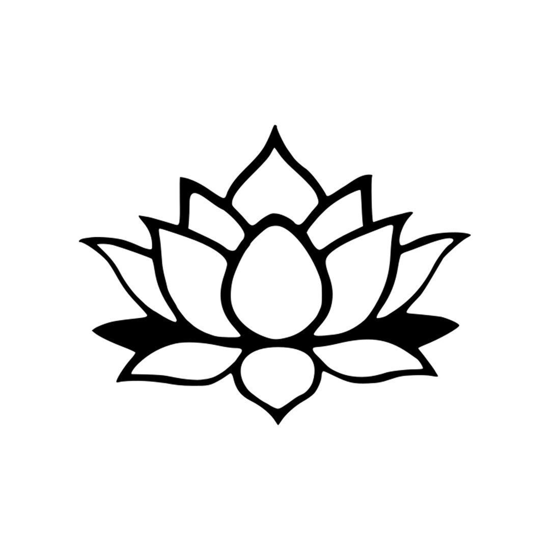 Lotus Leaves Symbol - SVG - Etsy