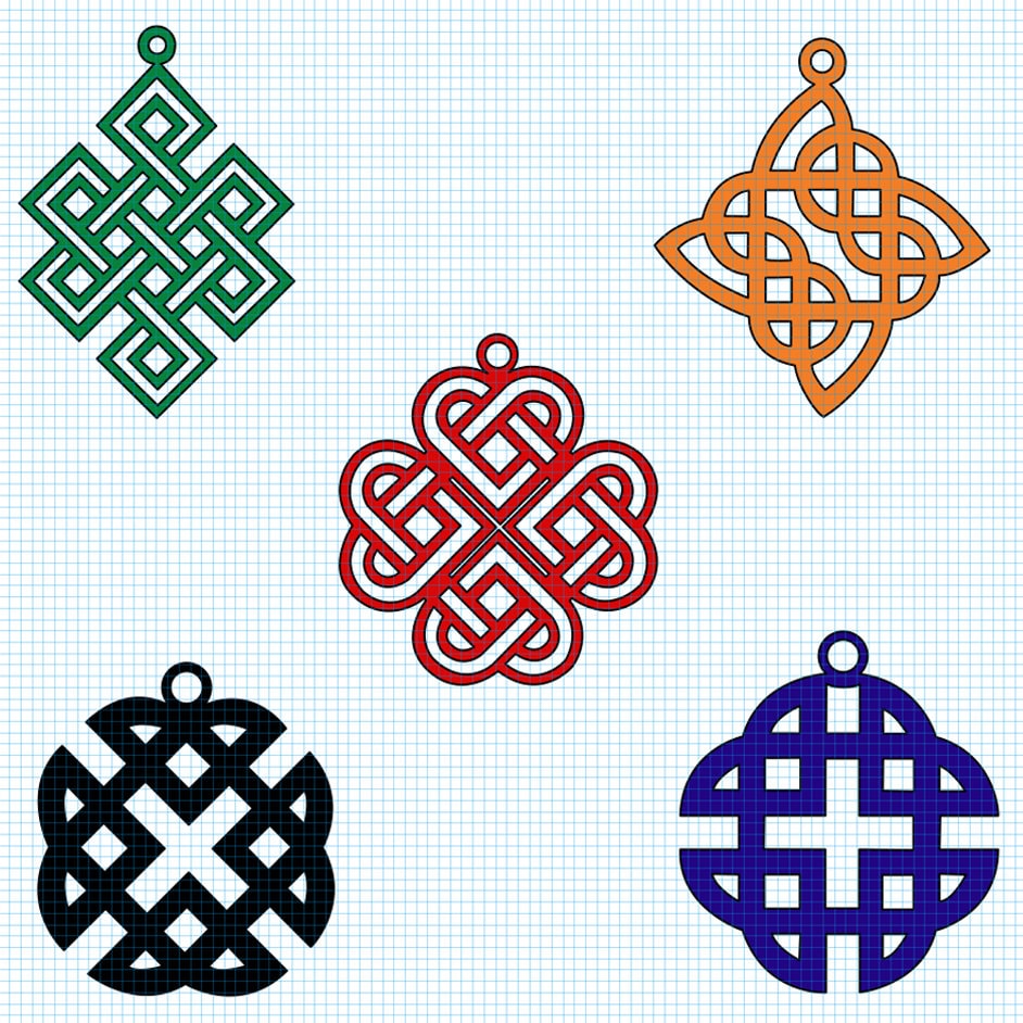 Celtic Ear Ring Designs - 5 SVG Designs - Make Your Own Ear Rings - Etsy