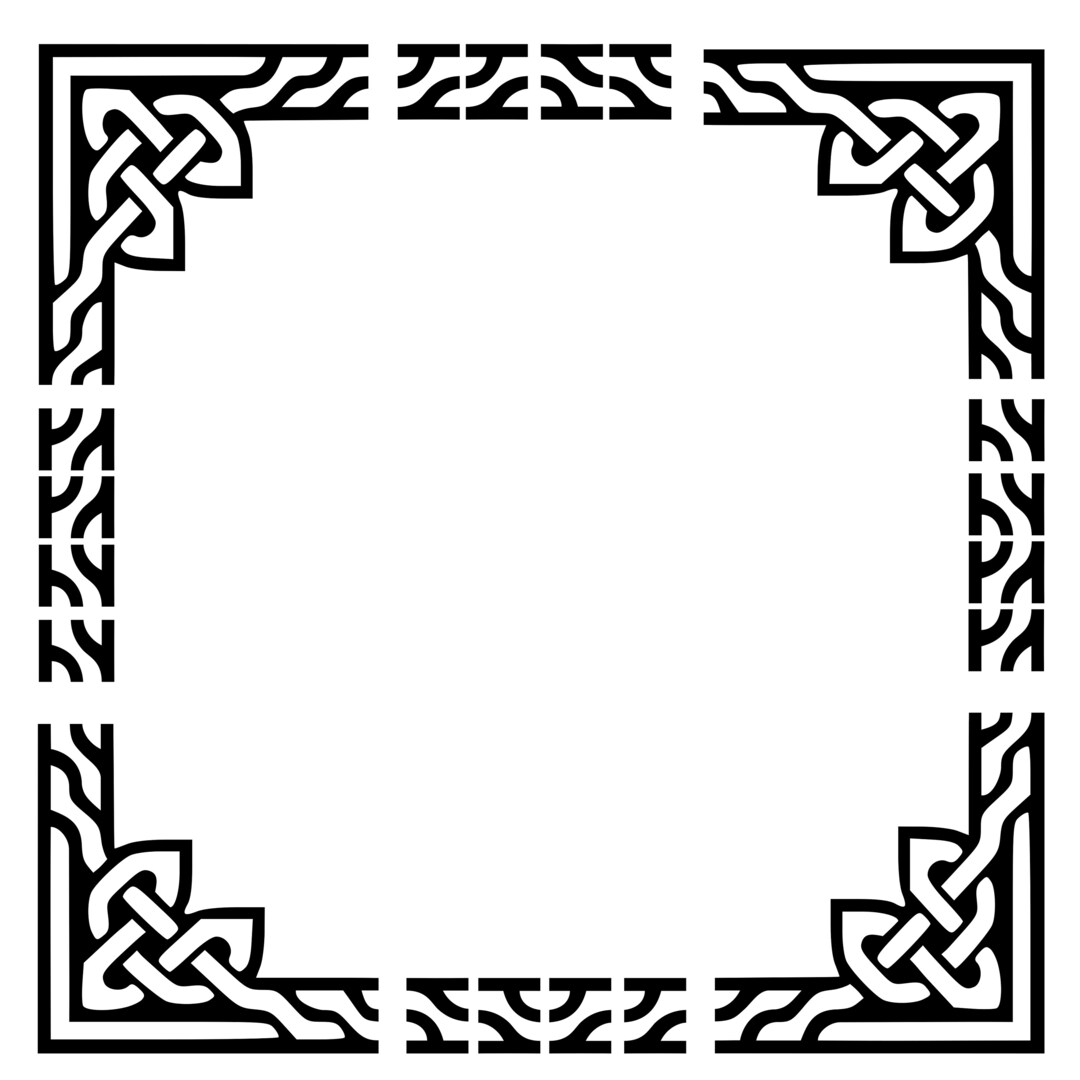 Celtic Frame / Border 1 Includes Corners and Side Designs - Etsy