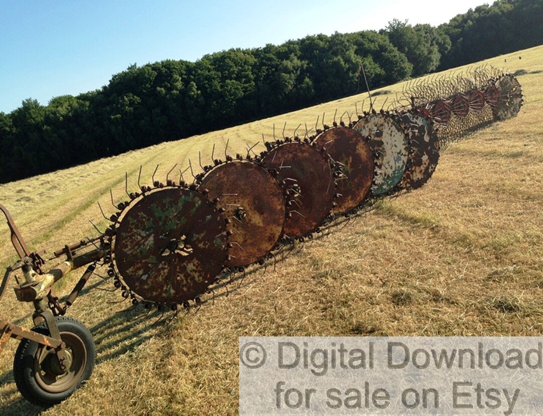 Farm Field Disc Plough. Photo for Digital Download Electronically ...