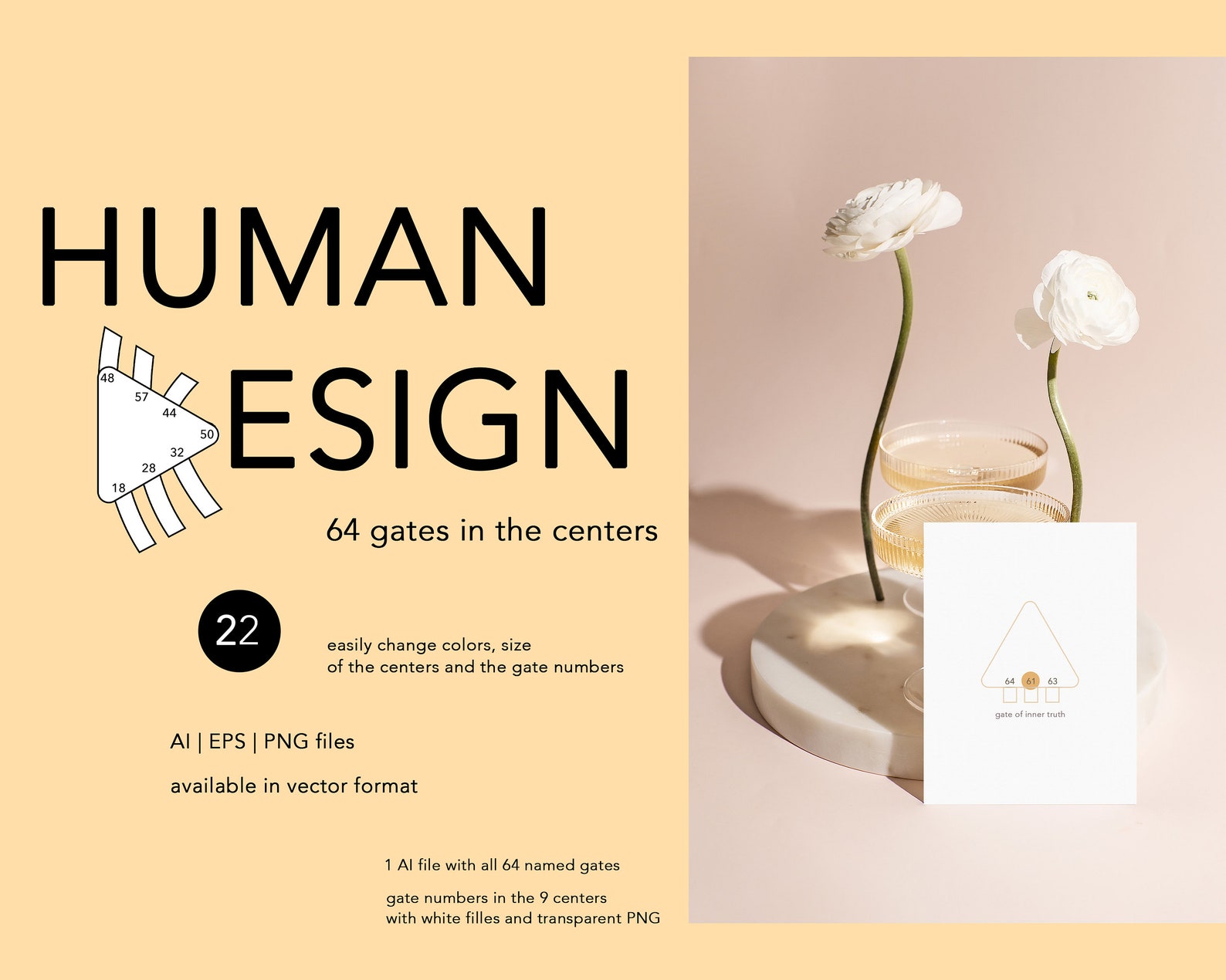 Human Design Gates, Bodygraph Gates, HD Clipart, Human Design Projector ...