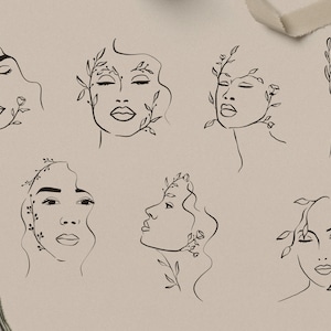 Botanical Line Art, Botanical Sketch, Fine Line Clipart, Leaves Clipart ...