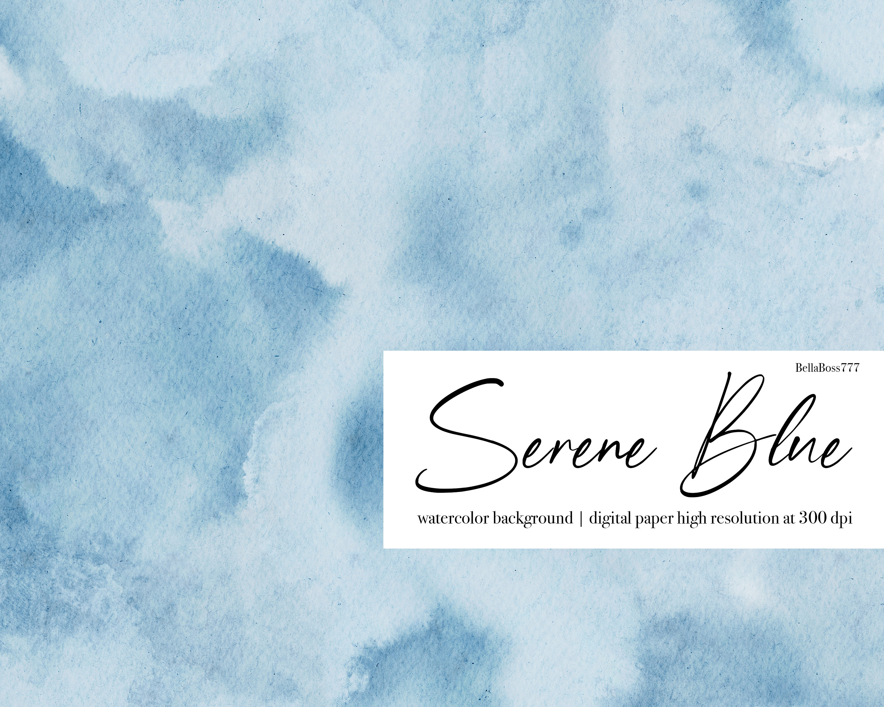 Watercolor Paper Watercolor Background Blue Watercolor - Etsy