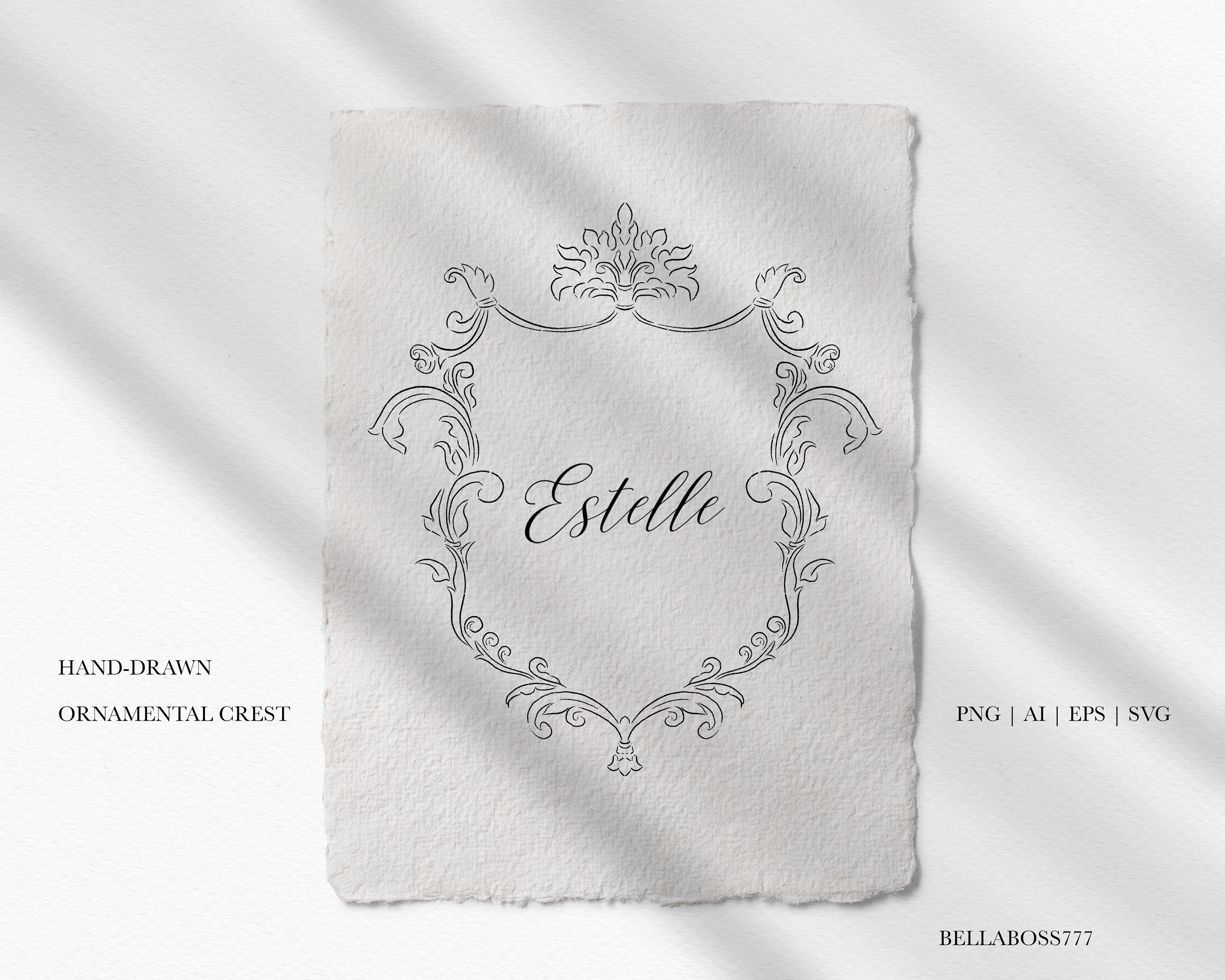 Wedding Frame Clipart Fine Art Line Art Logo Clipart - Etsy