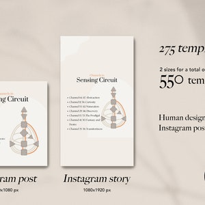 Human Design, Instagram Template, Bodygraph, Social Media Template ...