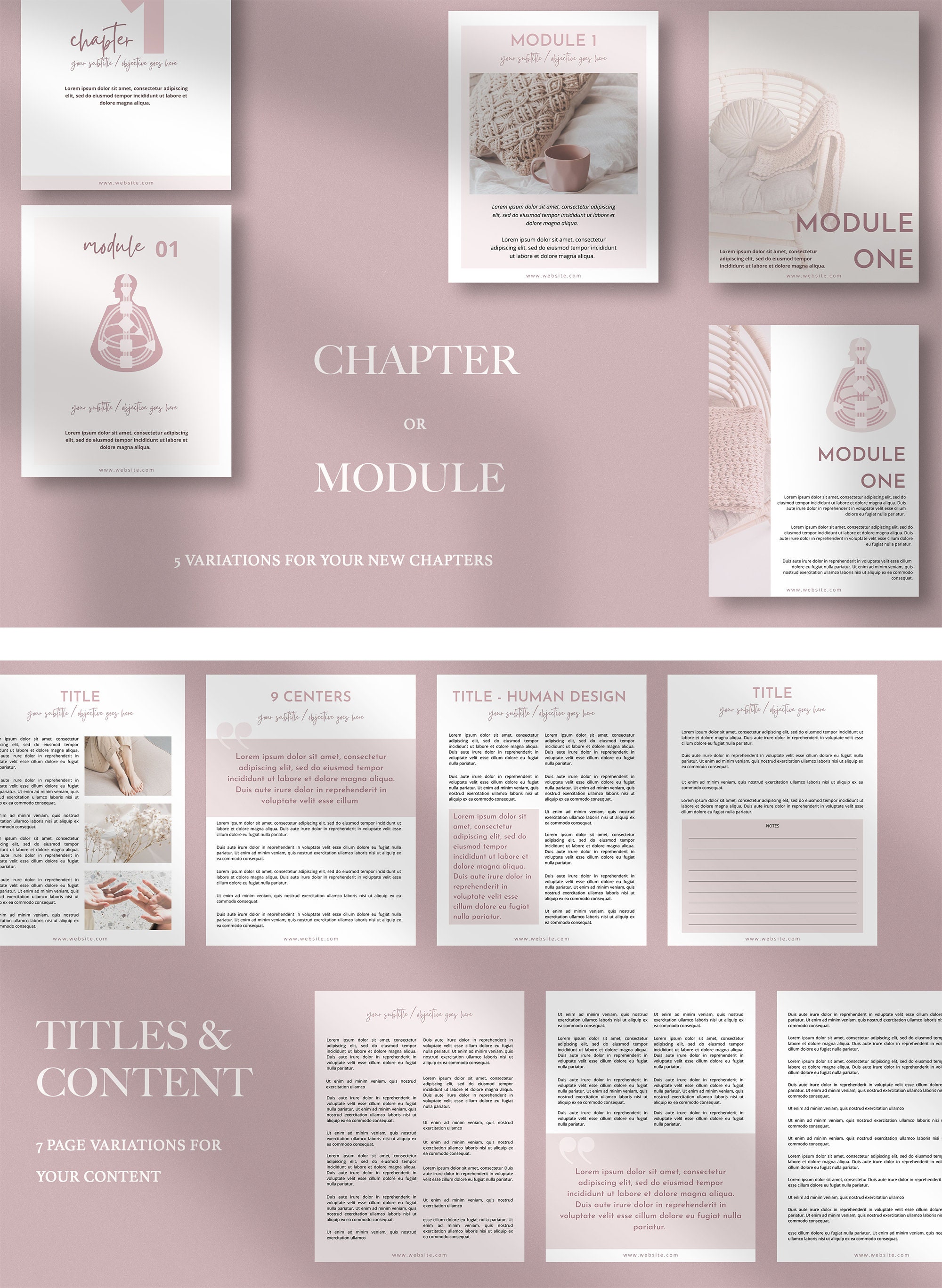 Human Design Workbook, Bodygraph, HD Canva Template, Human Design ...