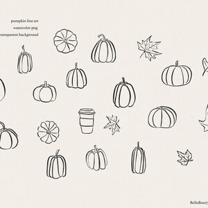 Fall Clipart, Autumn Clipart, Watercolor Autumn, Pumpkin Latte, Pumpkin ...