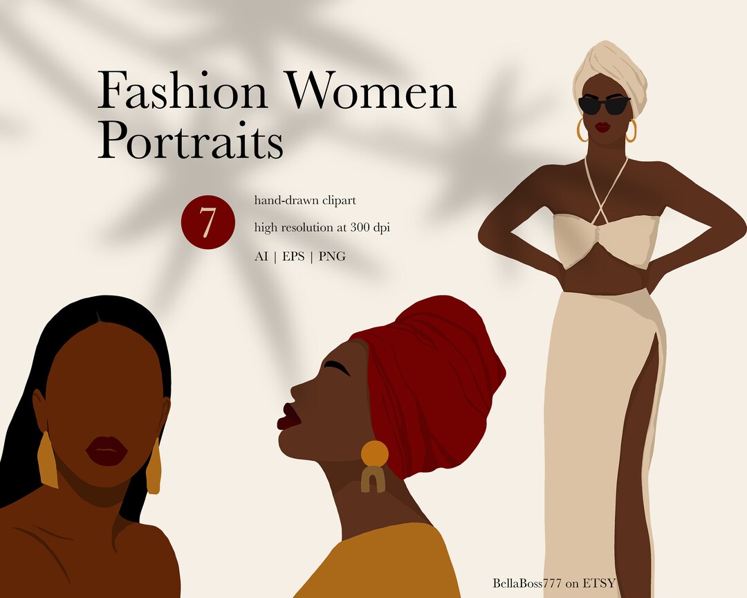 African Woman Clipart, Abstract Female, Black Girl, Female Clipart ...