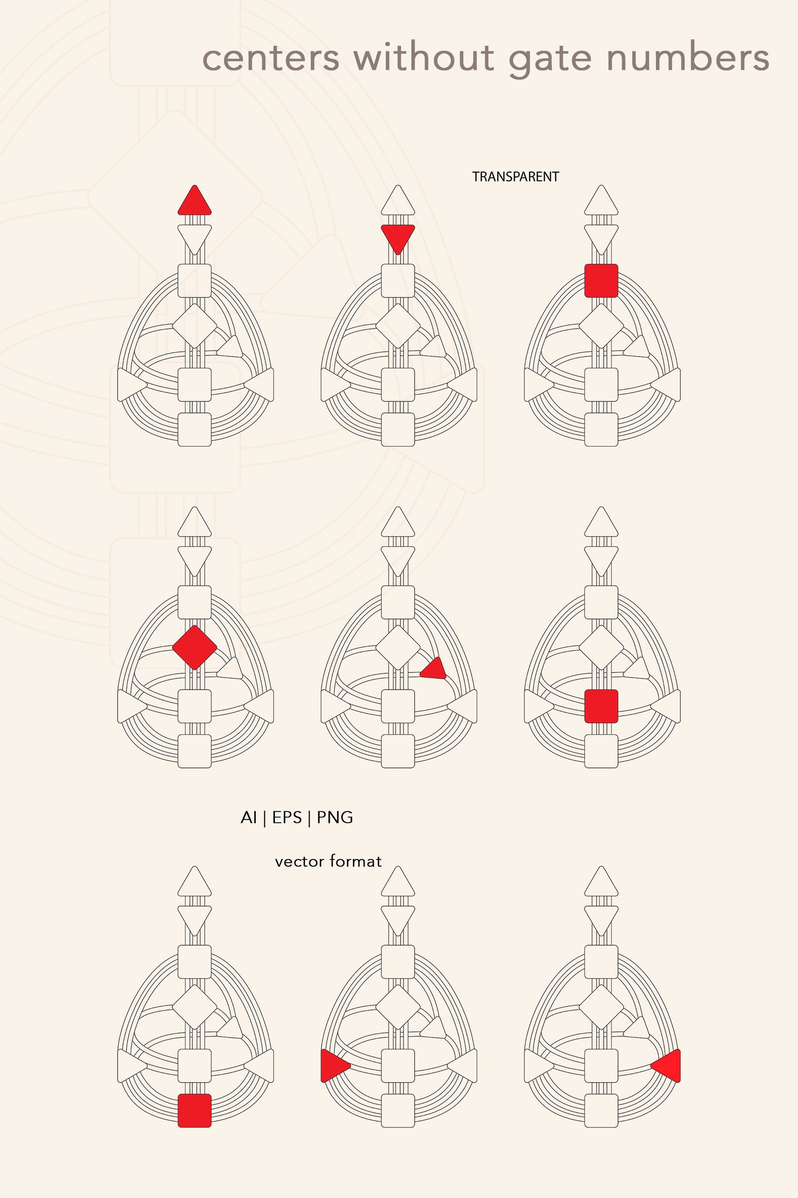 Human Design Template Bodygraph Chart HD Clipart Human | Etsy