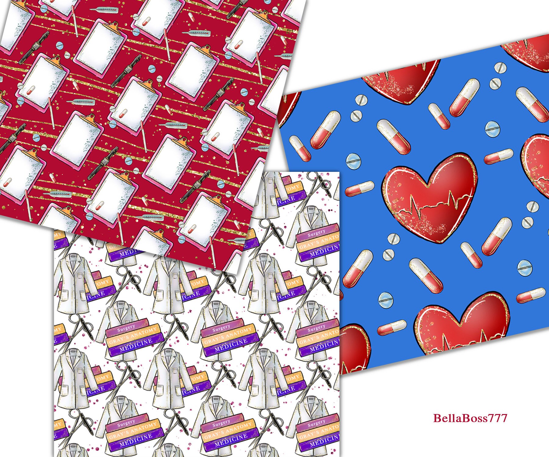 Doctor Clipart, Medical Sticker, Planner Girl Nurse Injection Heart ...