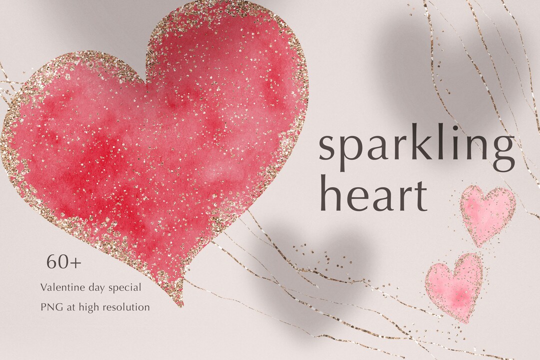 Heart Clipart, Love Clipart, Valentines Day Clipart, Planner Stickers ...