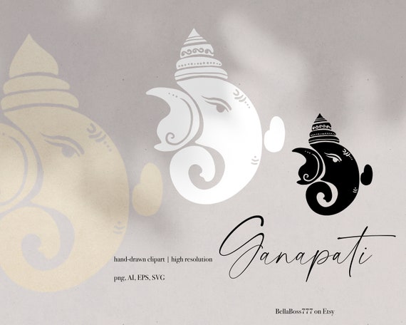 Ganesh Clipart Ganapati Indian God Clipart Hindu God - Etsy