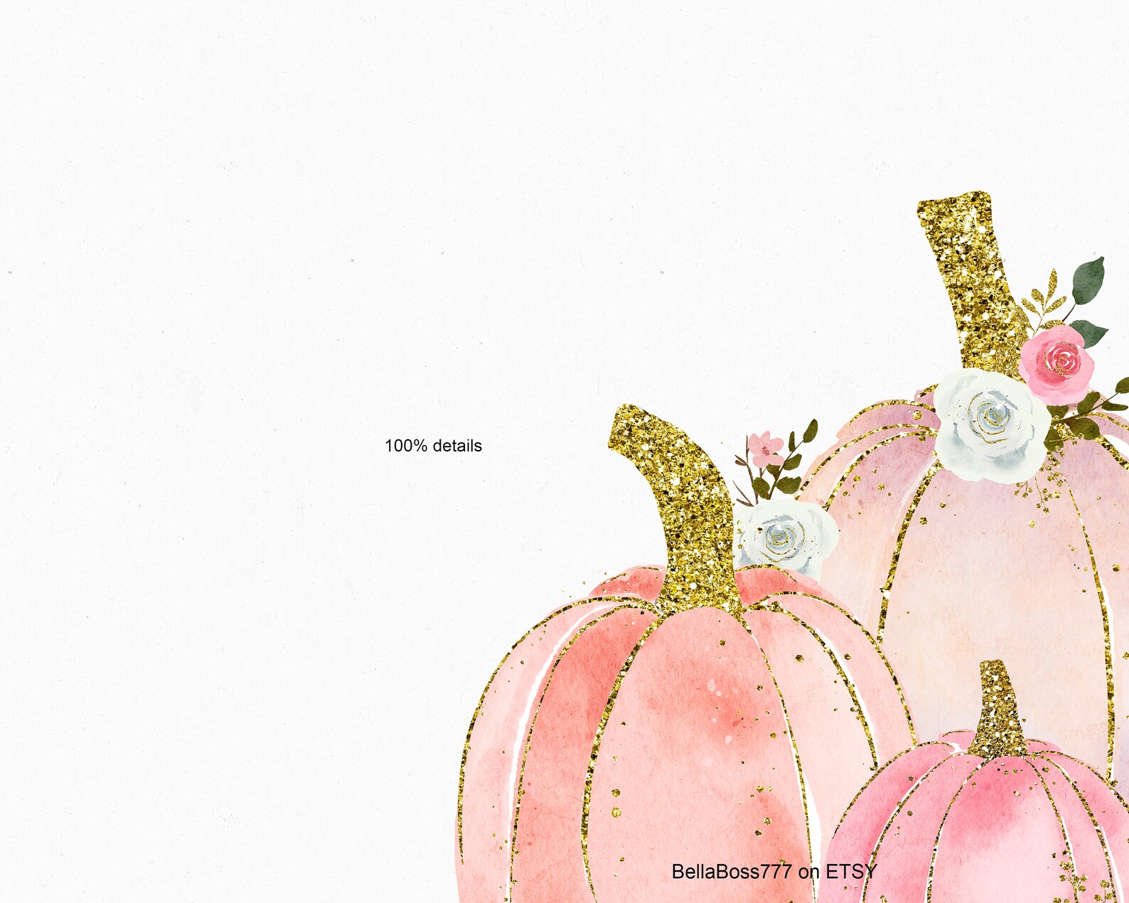 Pink Pumpkin Clipart Pastel Pumpkins Autumn Clipart - Etsy