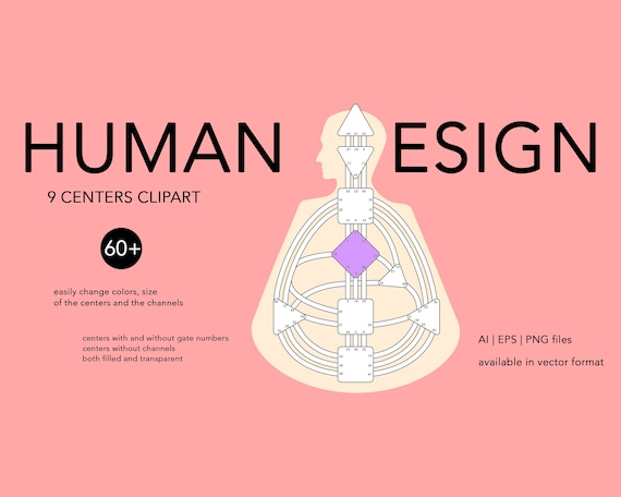 Human Design Center Bodygraph Chart HD Clipart Human Design | Etsy