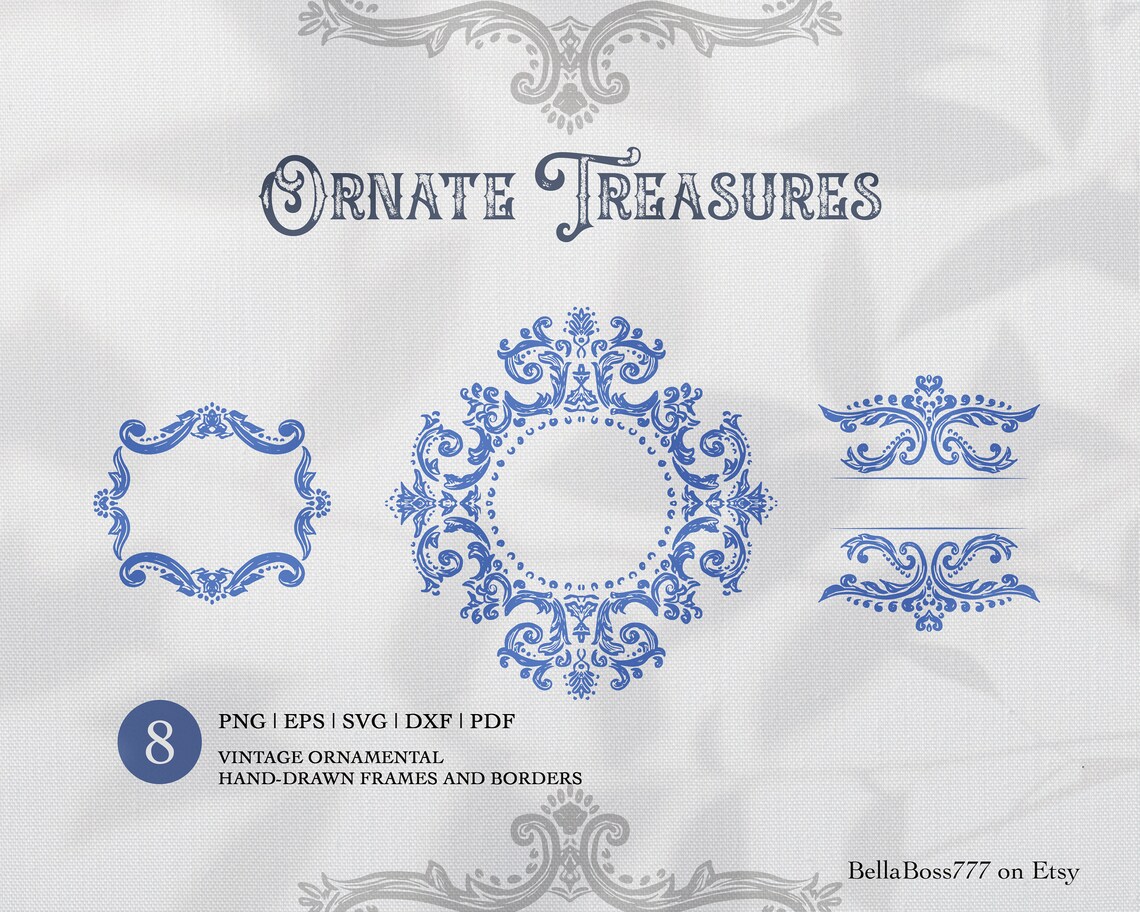 Ornamental Svg, Frames SVG, Border SVG, Decorative Svg, Flourish Svg ...