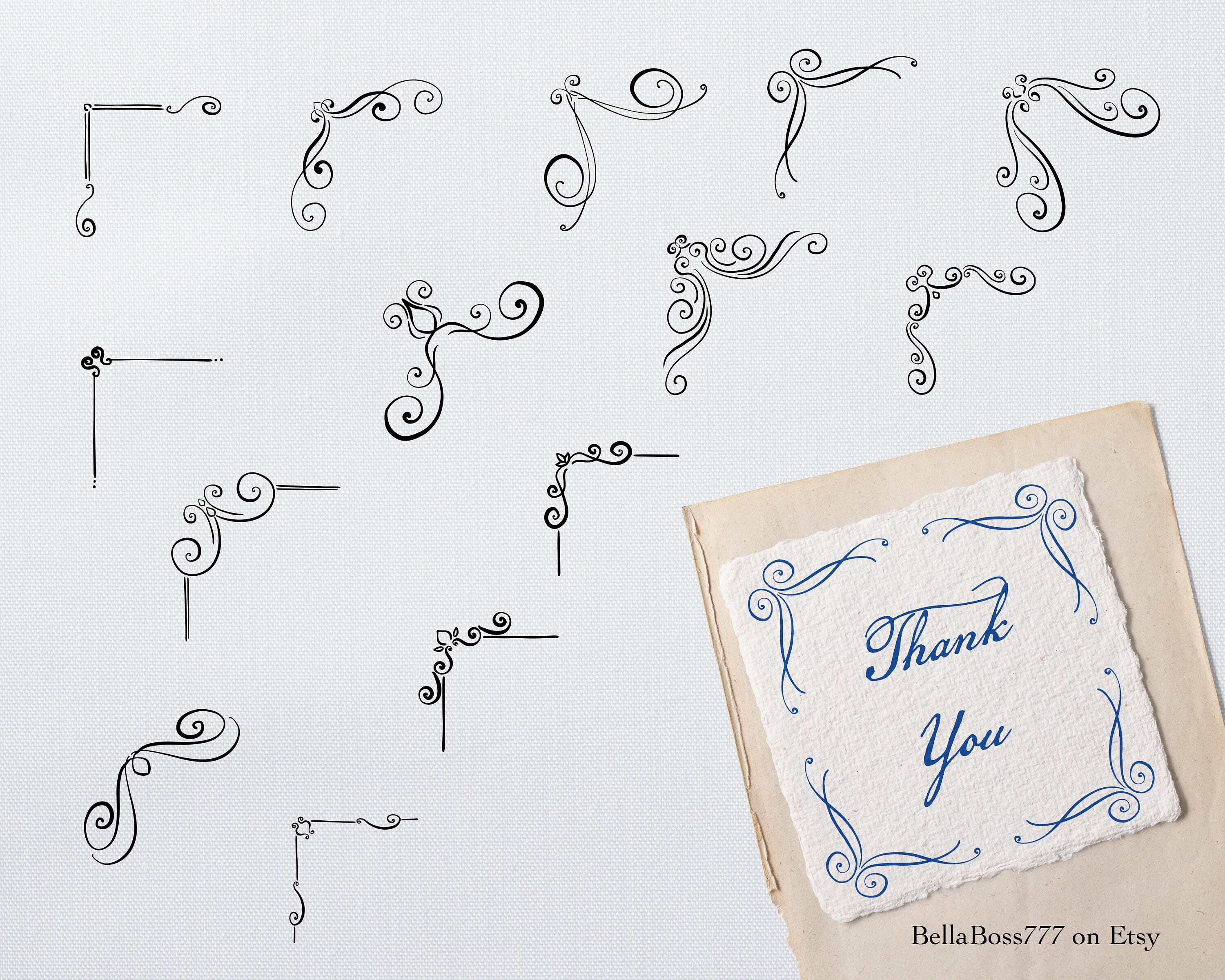 Ornamental Svg, Corner SVG, Swirl SVG, Decorative Corner, Flourish Svg ...