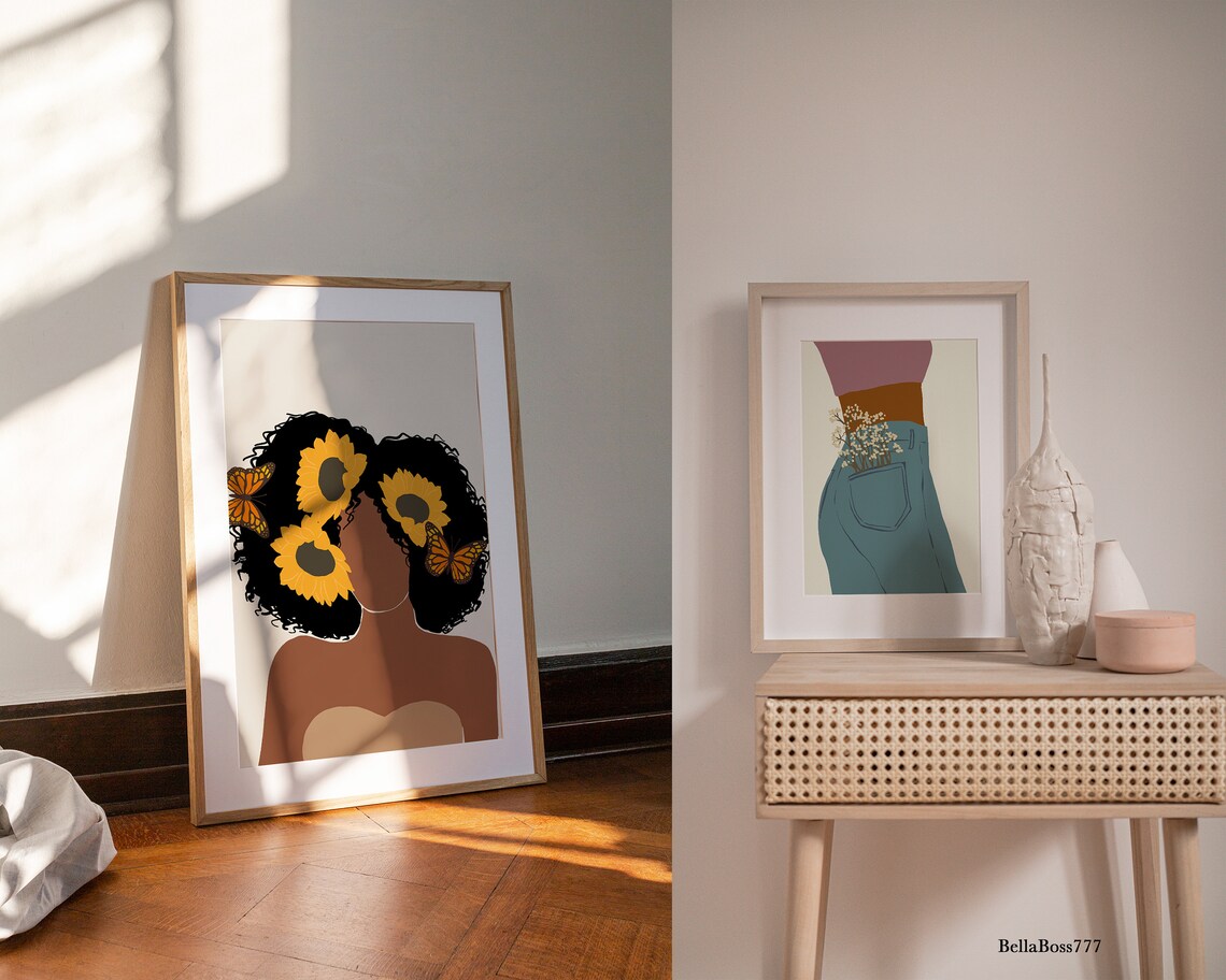 Woman Clipart, Sunflower Spring Clipart, Floral Clipart, Girl Clipart ...