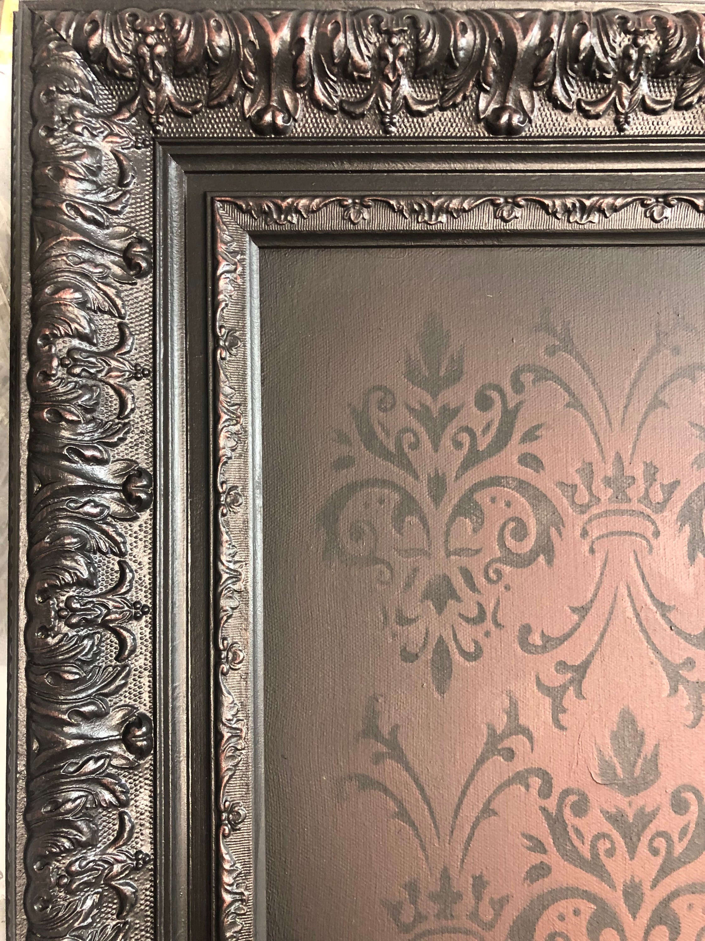 Pair of Gothic Canvas Wall Art/ Ornate Frame/ Wall Decor/ Original ...