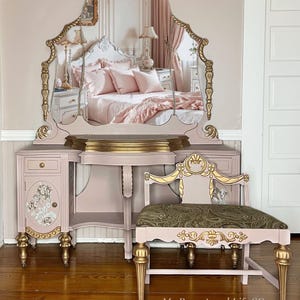Custom Order Option! Vintage French Provincial Vanity | Victorian ...