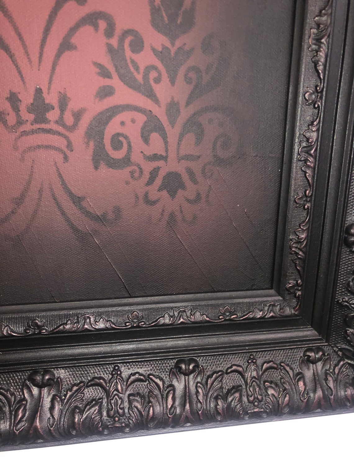 Pair of Gothic Canvas Wall Art/ Ornate Frame/ Wall Decor/ - Etsy UK