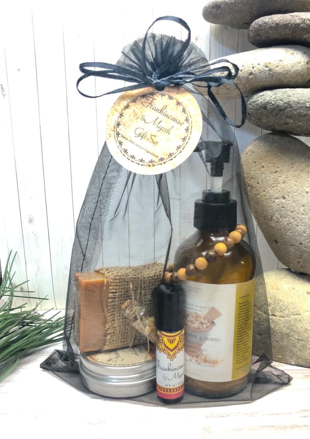 Organic Frankincense & Myrrh Gift Set - Etsy