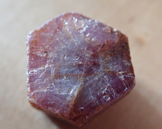 Raw Hexagonal Ruby / Record Keeper / With Growth Lines / July Birth ...