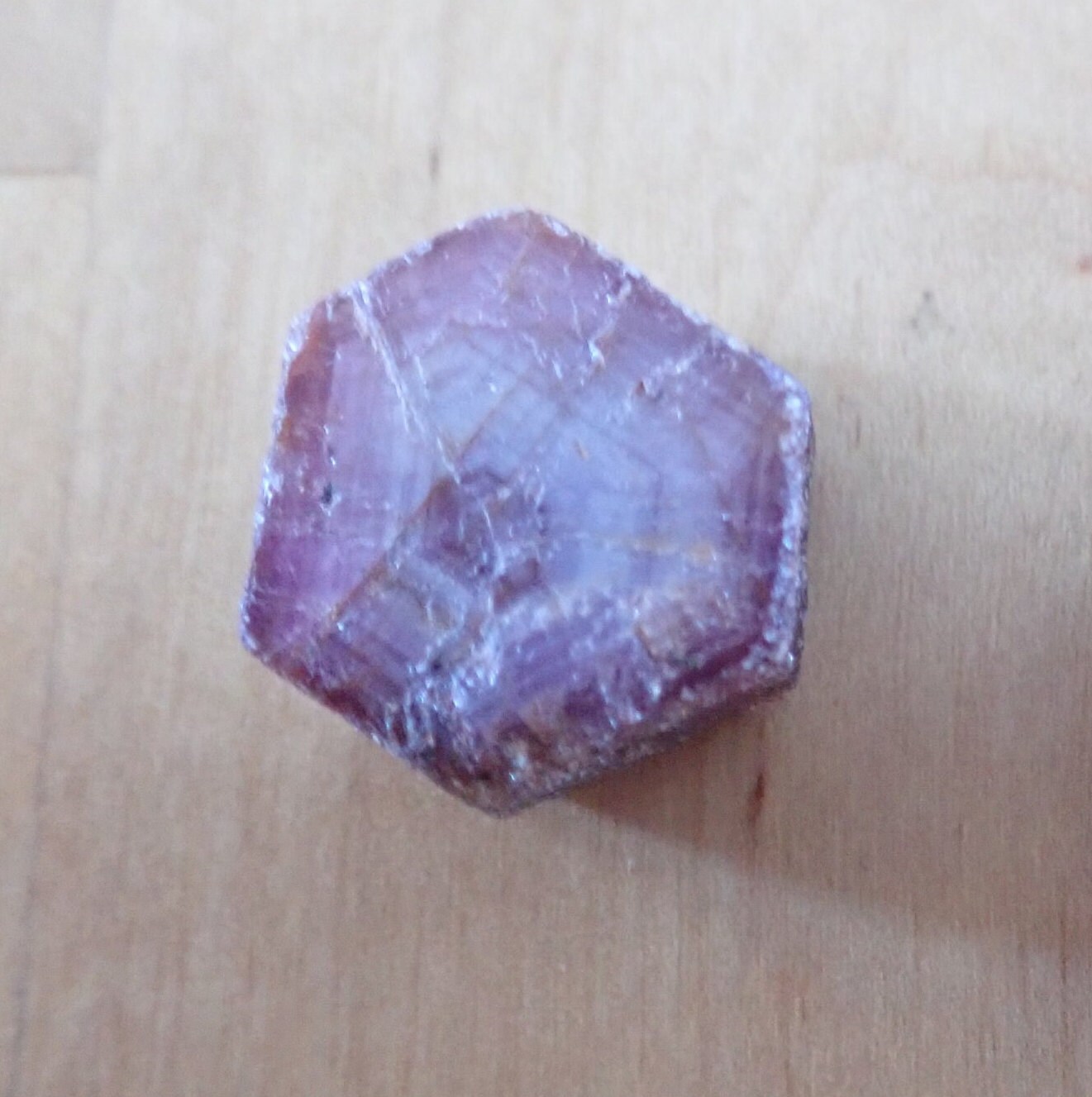 Raw Hexagonal Ruby / Record Keeper / With Growth Lines / July Birth ...
