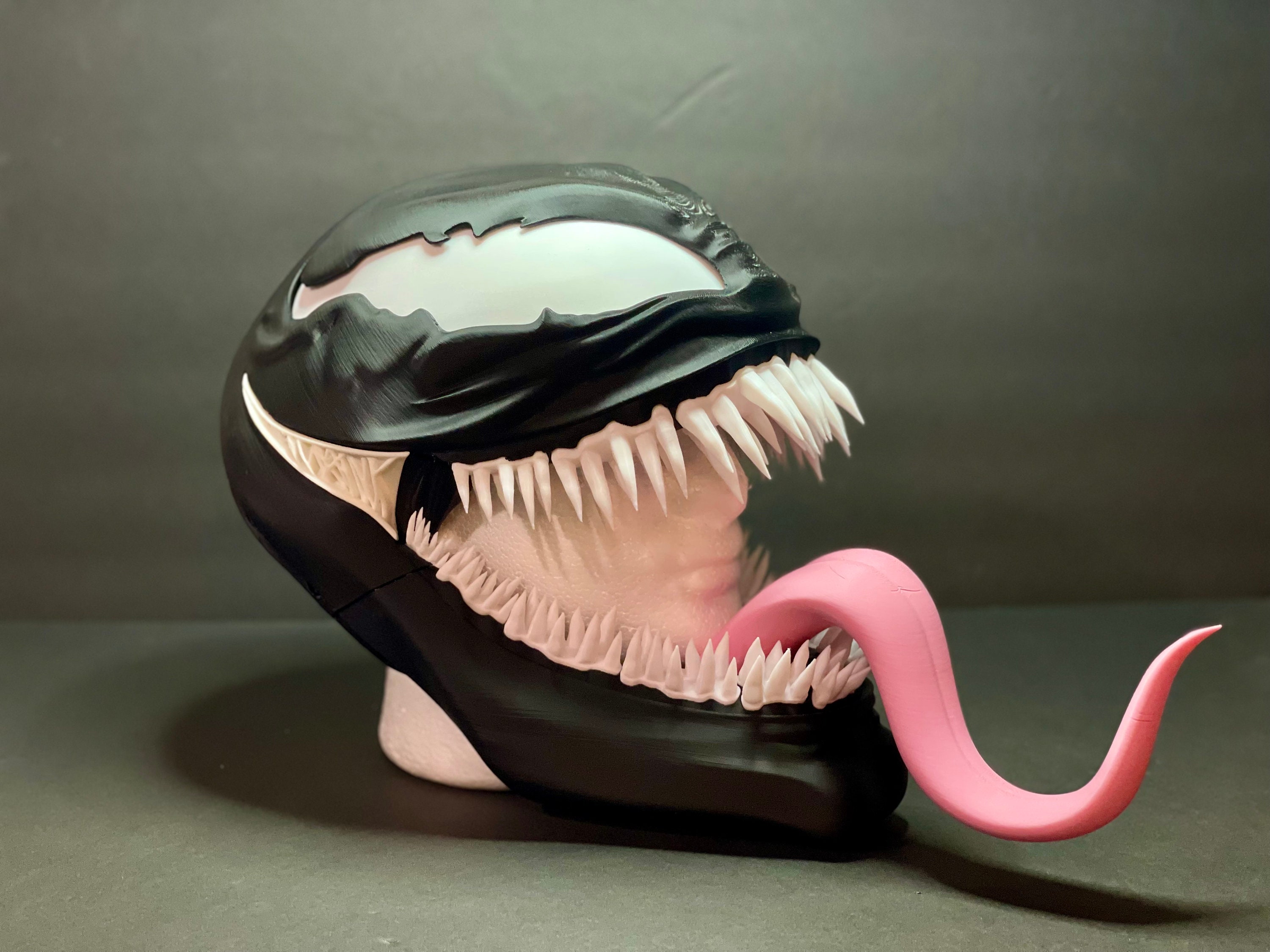 Venom Painted Cosplay Helmet - Etsy