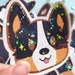 Tri-colored Corgi Vinyl Stickers and Sticker Pack, Holographic - Etsy