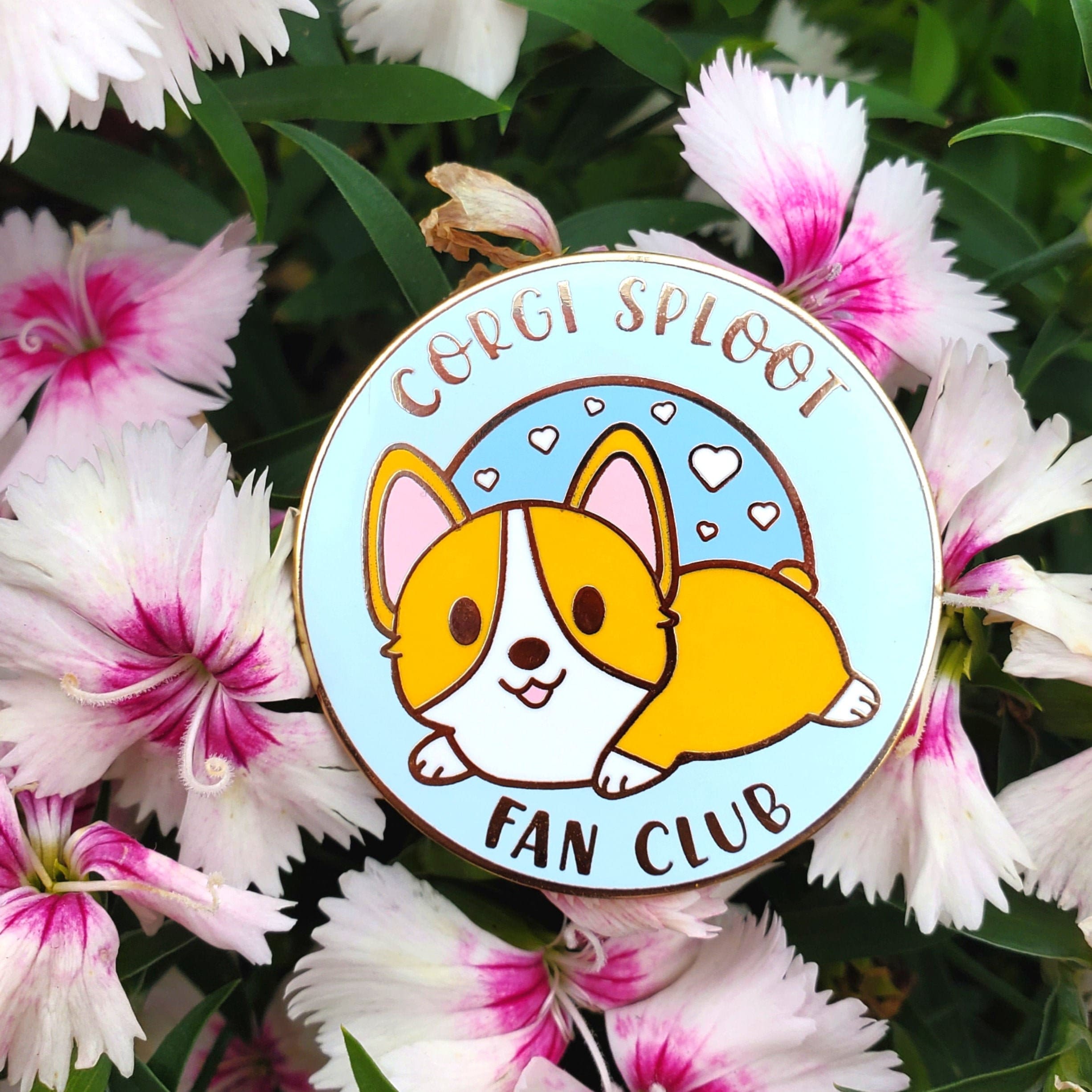 Corgi Enamel Pin Corgi Sploot Fan Club Pin Corgi Pin - Etsy