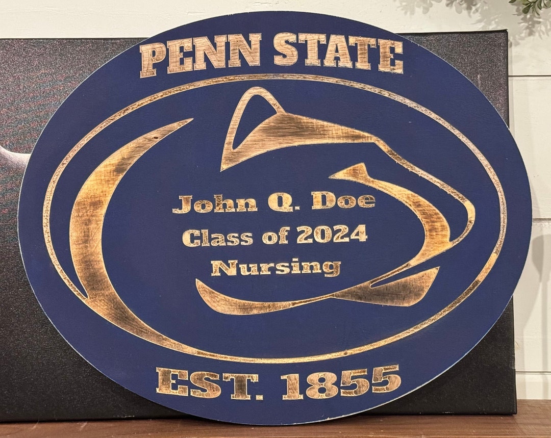 Penn State Graduation Plaque - Etsy