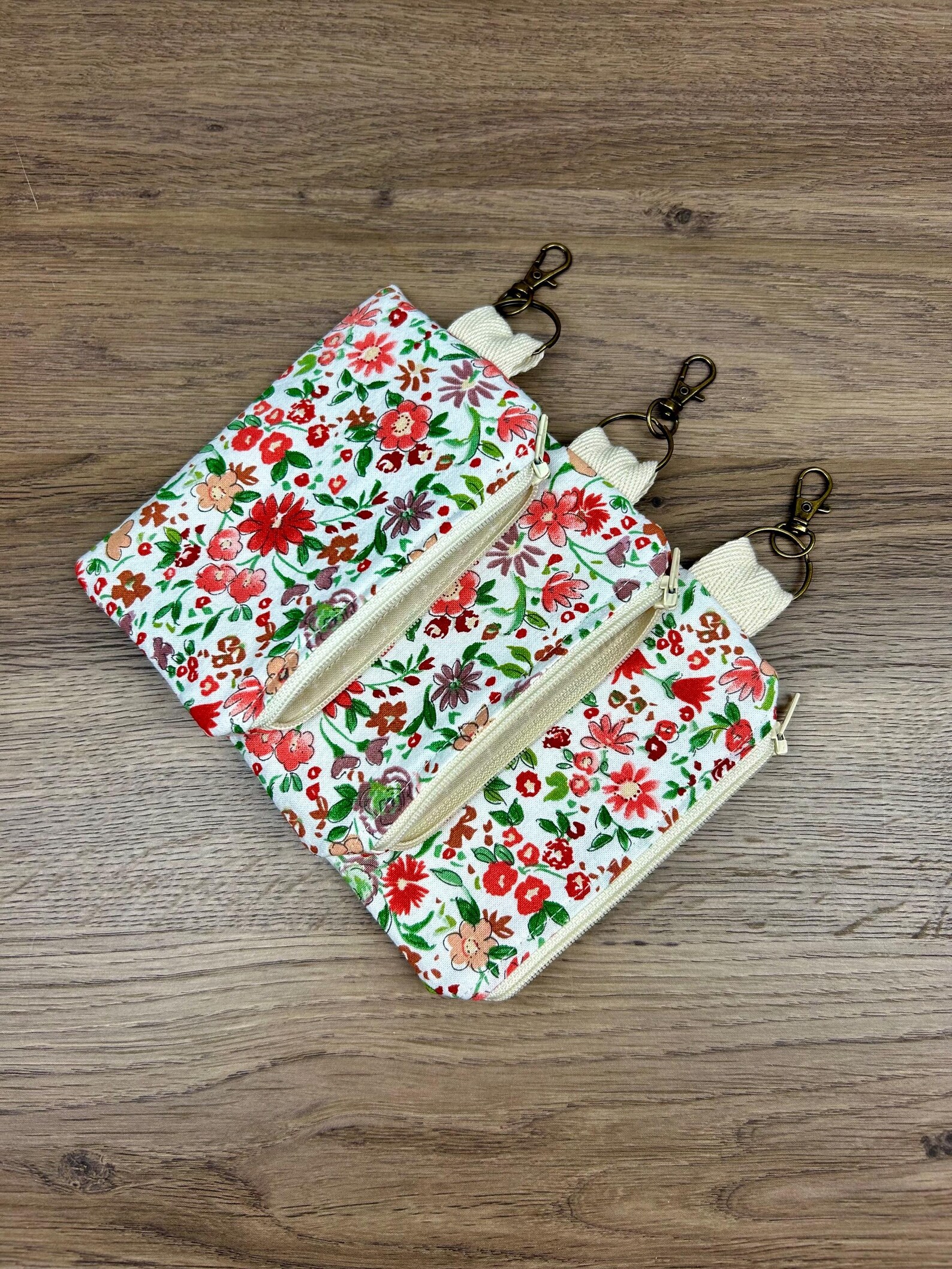 Zipper Coin Pouch, Zipper Bag, Toiletry or Cosmetic Makeup Bag, Travel ...