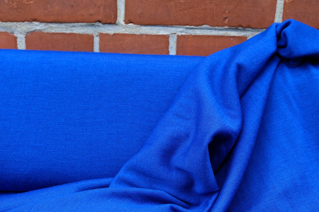 Fine Merino Wool Knit Royal Blue 260g/lfm - Etsy