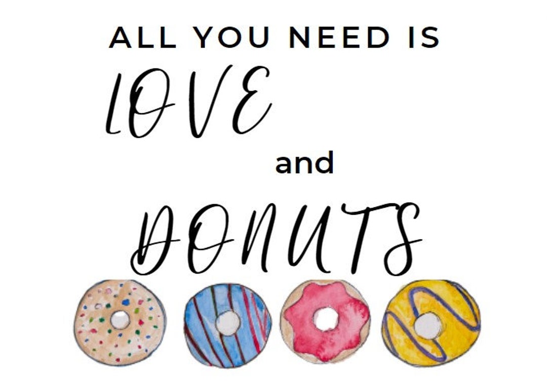 Instant Download - Love and Doughnuts Script - Wedding Sign A4 Sign ...