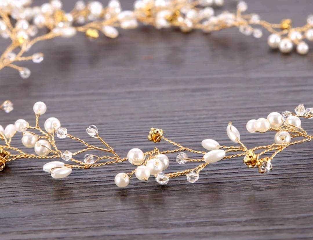 Wedding Hair Accessories - Elegant Crystal Rhinestones and Pearl Bridal ...
