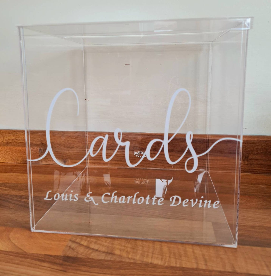 Wedding Acrylic Post Box Wedding Card Box Modern Card Box | Etsy UK