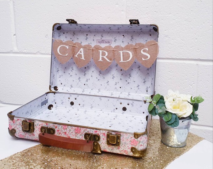 Vintage Suitcase - Wedding Card Case - Wedding Decoration - Wedding ...