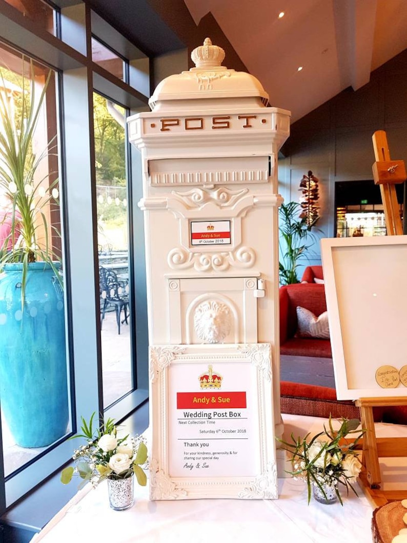 Post Box Wedding Decoration Print - PDF Customized Sign - Etsy UK