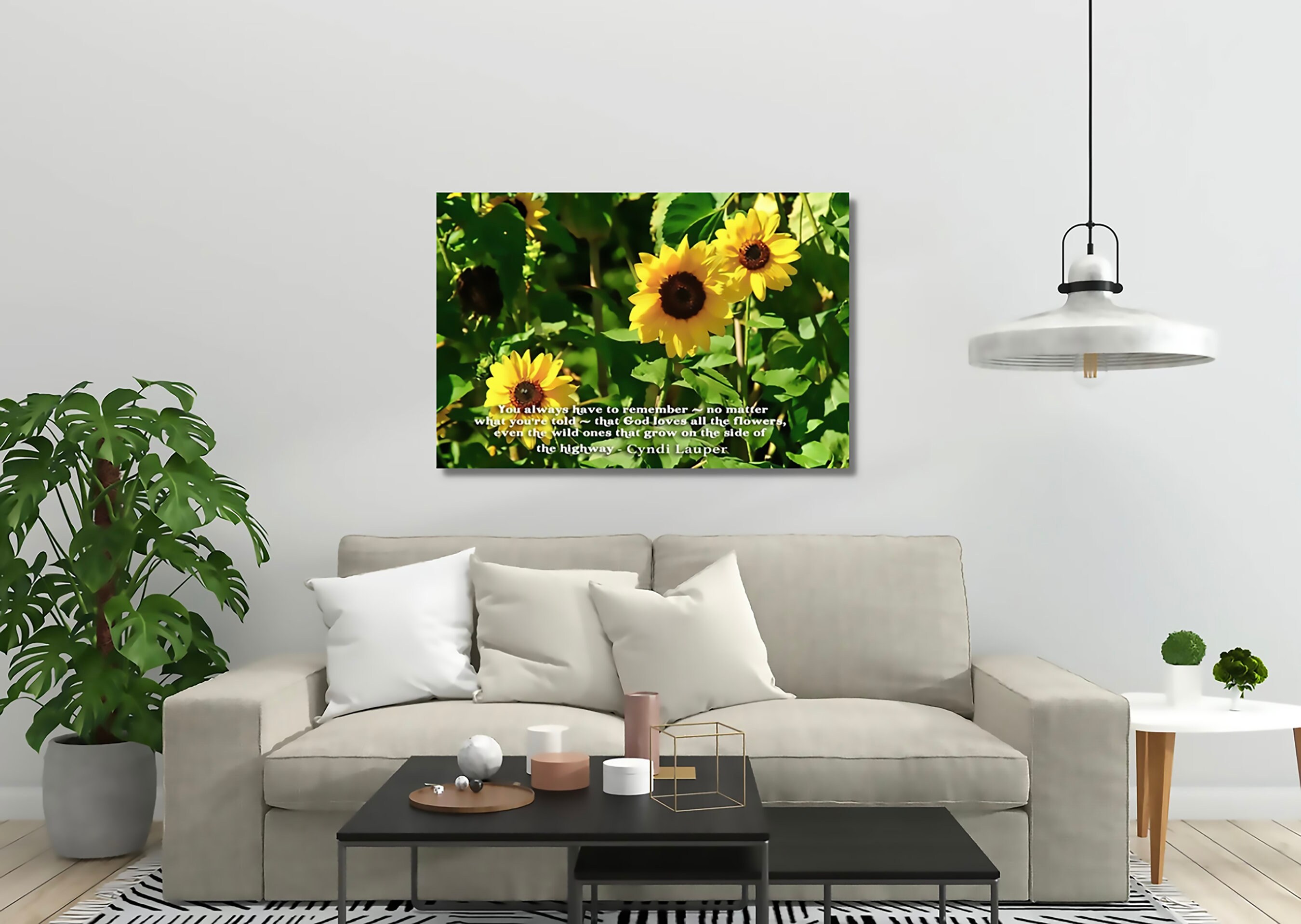Sunflower Quote Print, Inspirational Gift, Positive Quote, Sunflower ...