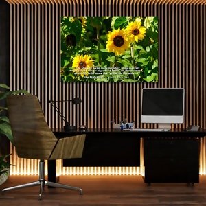 Sunflower Quote Print, Inspirational Gift, Positive Quote, Sunflower ...