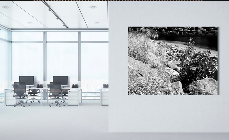 B&W Coastal Landscape Art Prints,rocky Beach Nature Photography ...