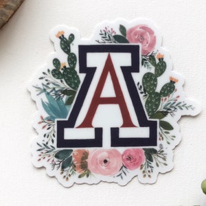 U of A Stickers-vinyl Stickers Watercolor Vinyl Sticker-uofa Decor ...