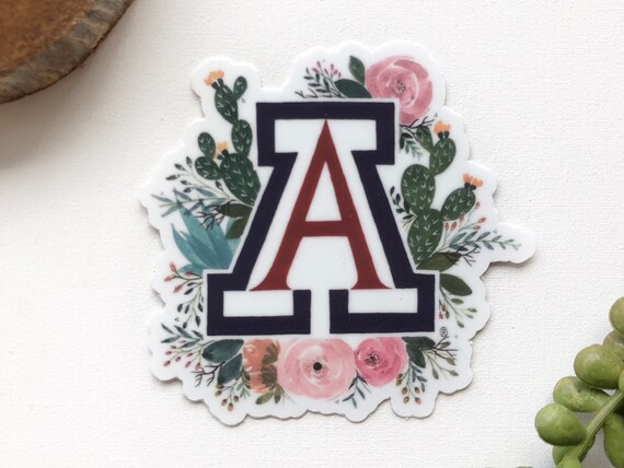 U of A Stickers-vinyl Stickers Watercolor Vinyl Sticker-uofa - Etsy