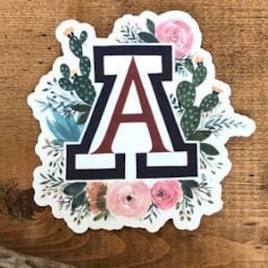 U of A Stickers-vinyl Stickers Watercolor Vinyl Sticker-uofa Decor ...